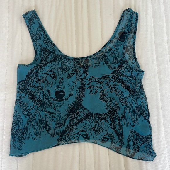 Show Me Your MuMu | Tops | Wolf Tank | Poshmark